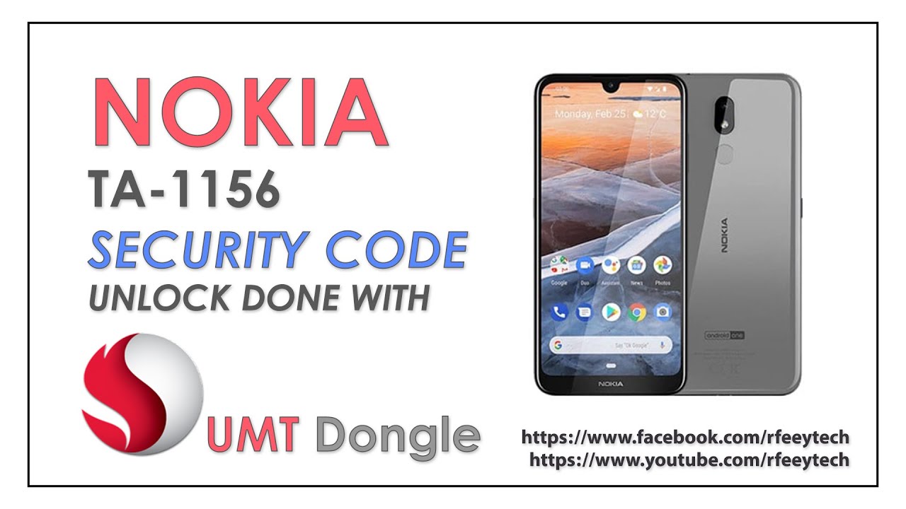 Nokia TA-1156 Security Code Unlock By Unlocktool | One Click Method ...