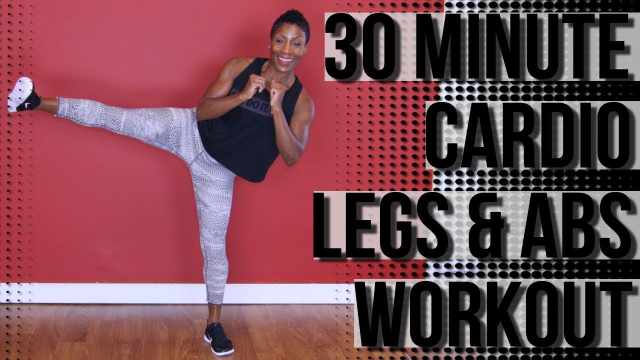 30 Minute Cardio, Legs & Abs | No Weights | Follow Along - YouTube