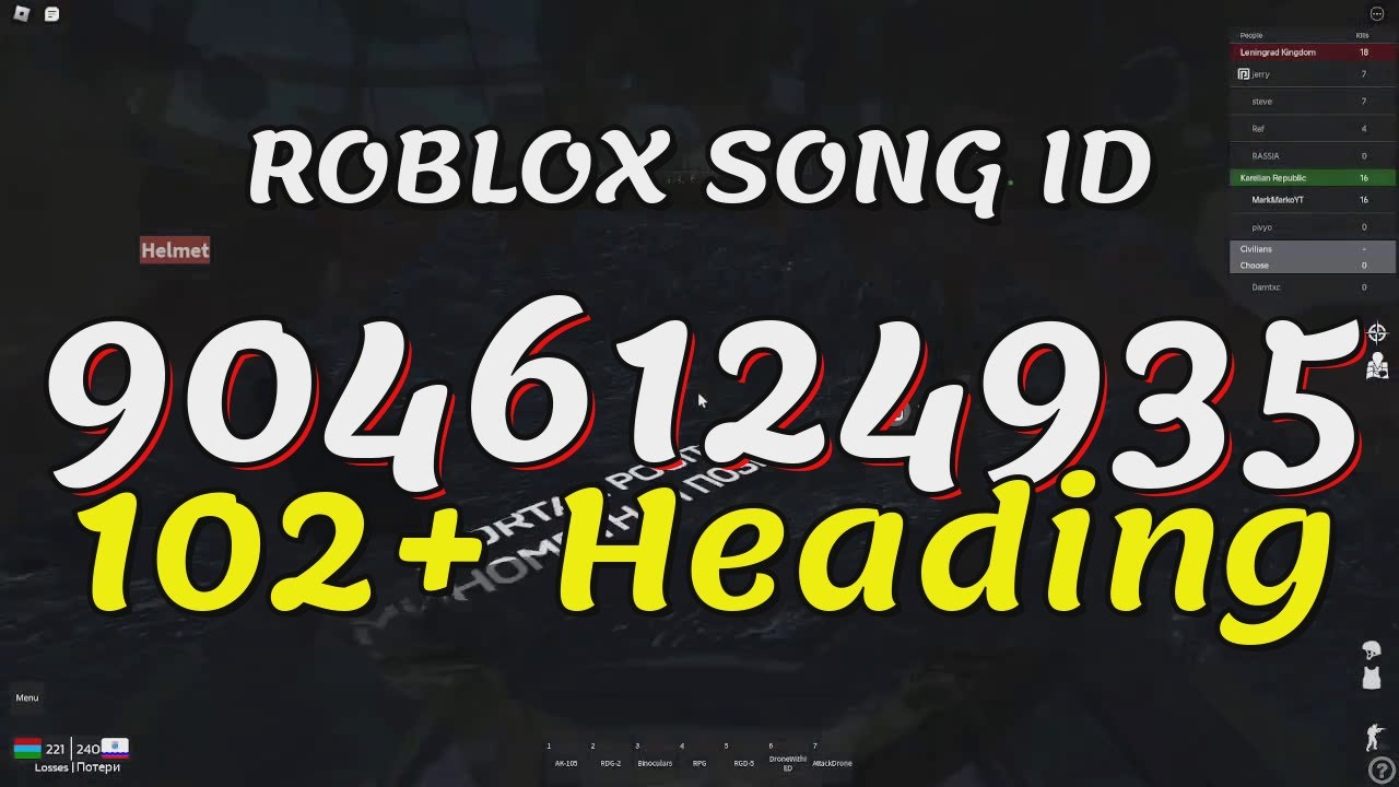 102+ Heading Roblox Song IDs/Codes - YouTube