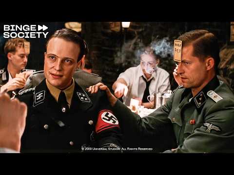 Inglourious Basterds (2009): 'How many glasses?' Full Scene