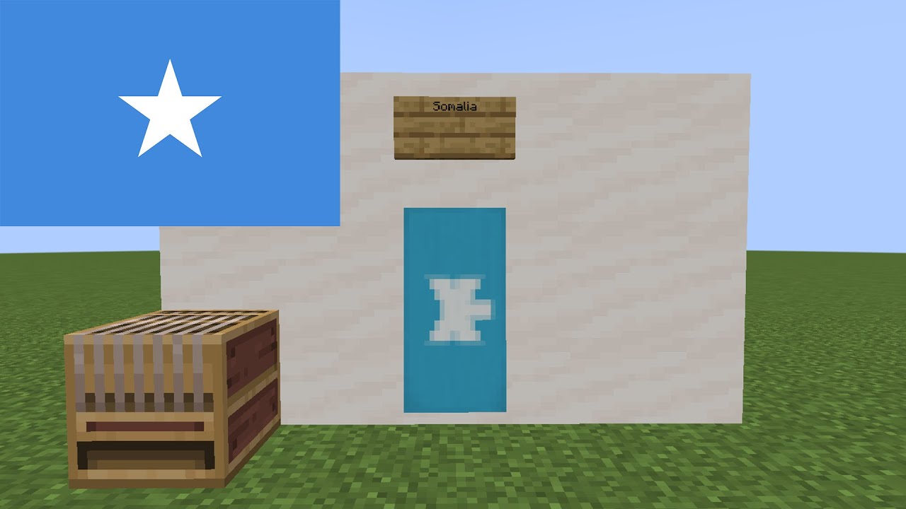 How to Make Somalia's Flag in Minecraft - YouTube