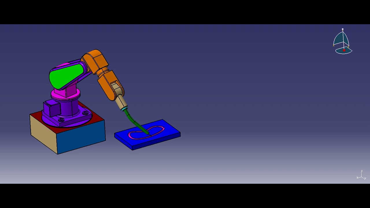 Modélisation d'un Robot à 5 axes - YouTube