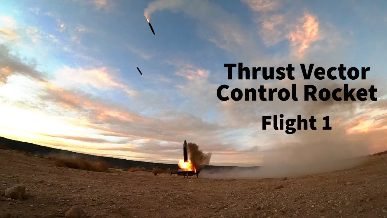 NACE - Thrust Vector Control Flight #1 - YouTube