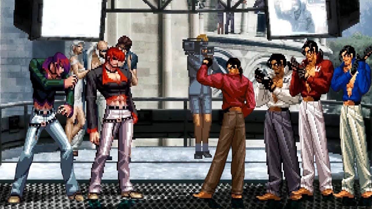 [KOF Mugen] iori yagami VS robert TEAM - YouTube