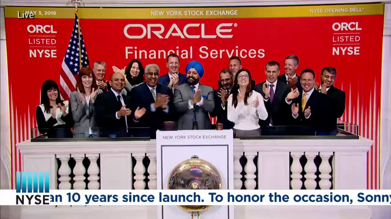 ORACLE FINANCIAL SERVICES (NYSE: ORCL) RINGS THE OPENING BELL® - YouTube