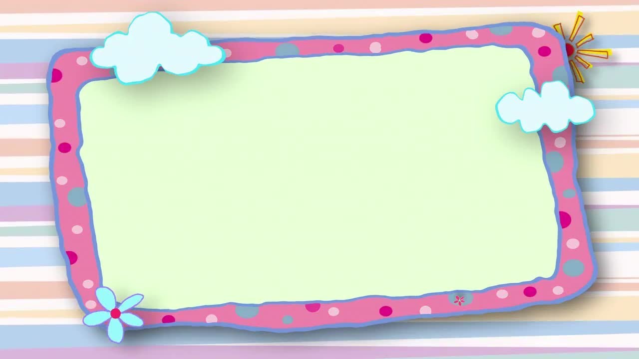 Cute Girly Pink Frame Stock Motion Graphics - YouTube