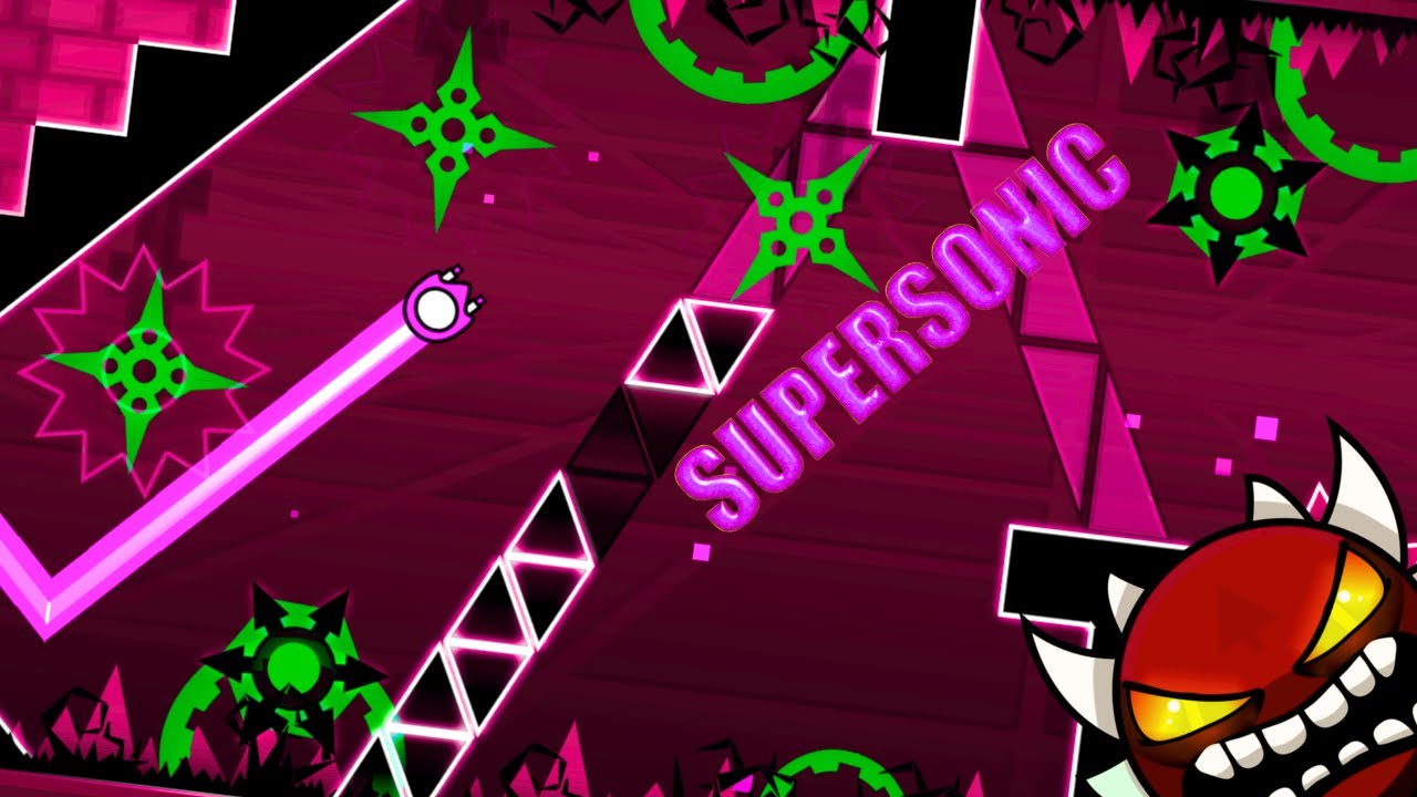 Geometry Dash "SUPERSONIC" 100% (INSANE DEMON) - YouTube