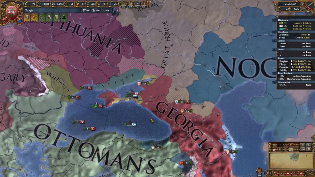 EU4 Achievements: Georgia On My Mind 5 - YouTube