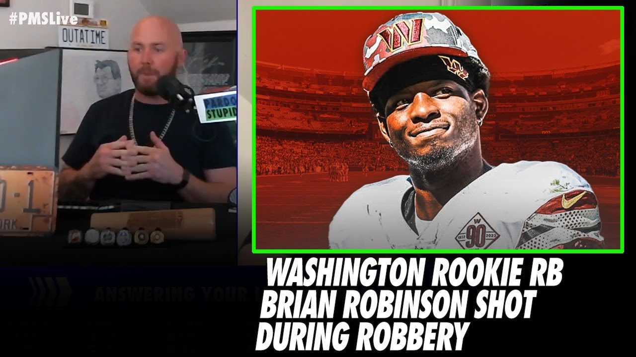 Rookie RB Brian Robinson shot during a robbery - YouTube