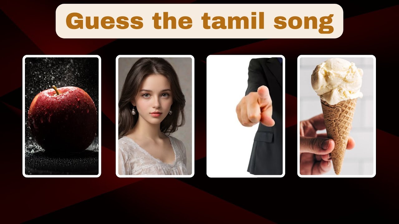 Guess the Tamil Song Challenge 🎶 | Fun Connection Game 🔥 | Play Along ...