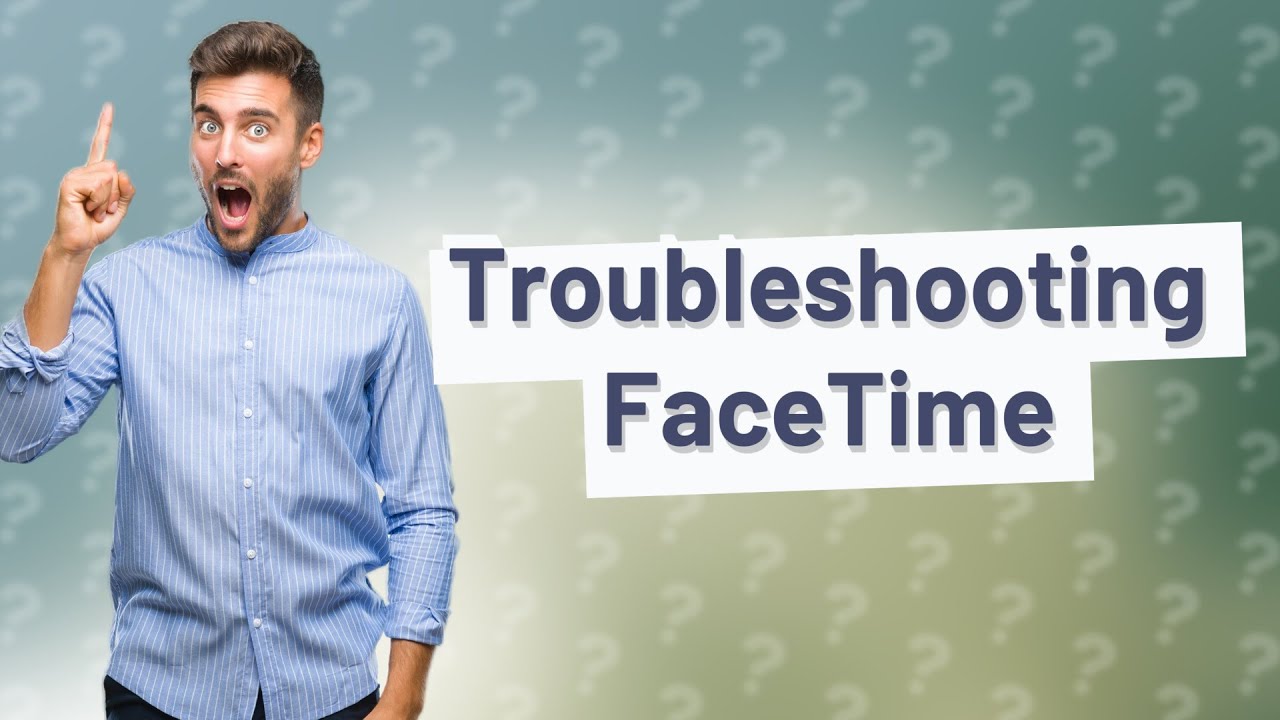 Why can't people FaceTime me? - YouTube