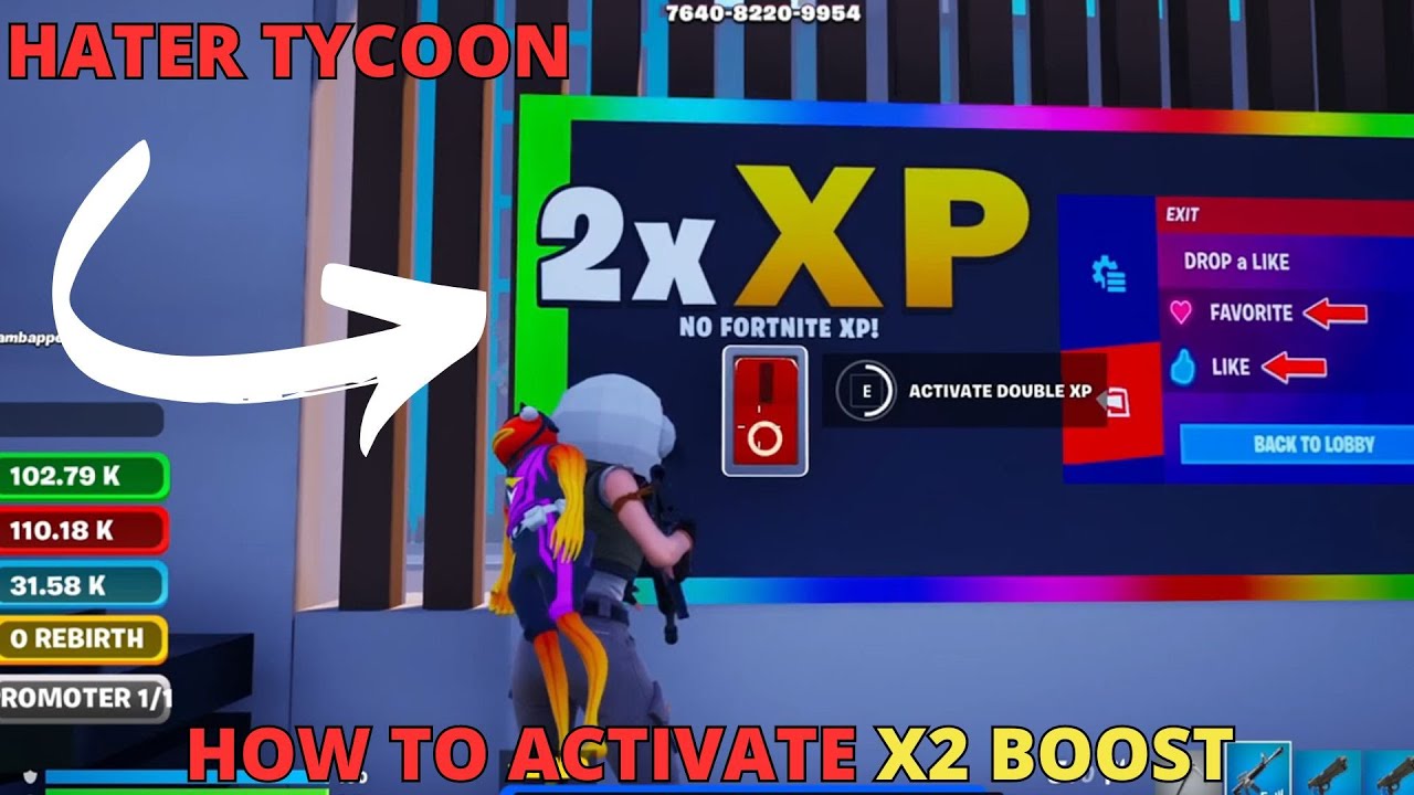 HOW TO GET XP X2 BOOST FREE XP CODE FORTNITE MAP CREATIVE / FORTNITE ...