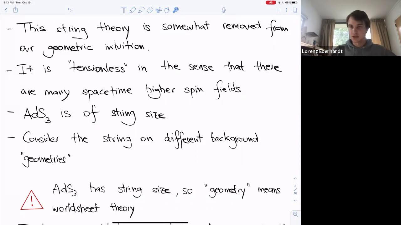 Lorenz Eberhardt | Partition functions of the tensionless string - YouTube
