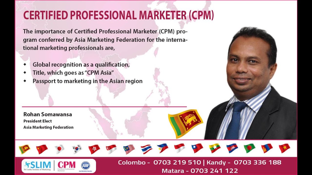Certificate in Professional Marketing (CPM)-Asia - YouTube