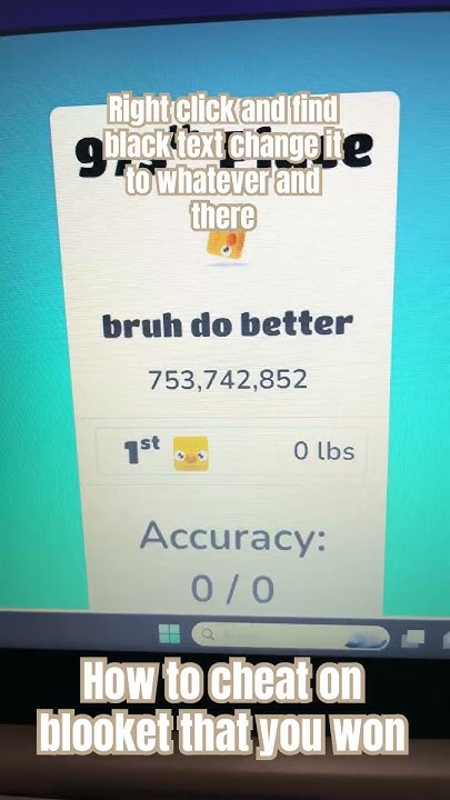 How to cheat on that you won on blooket - YouTube