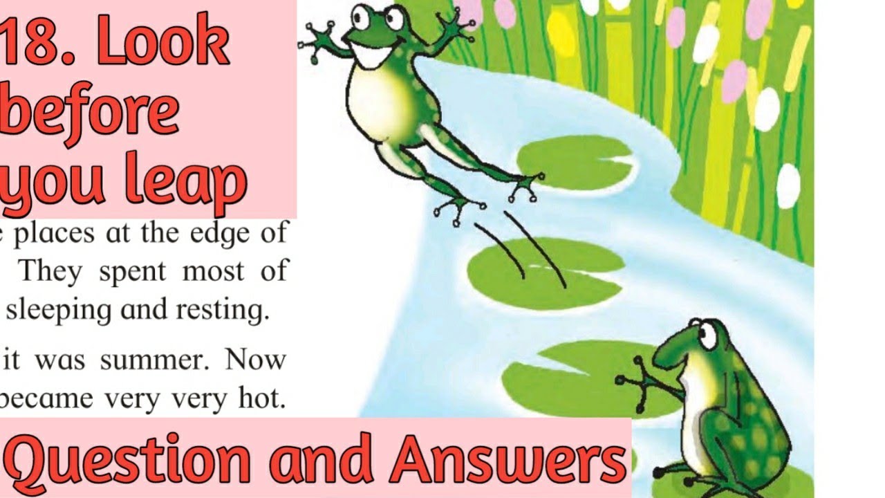3rd std english lesson 18. Look before you leap. Question and Answers ...