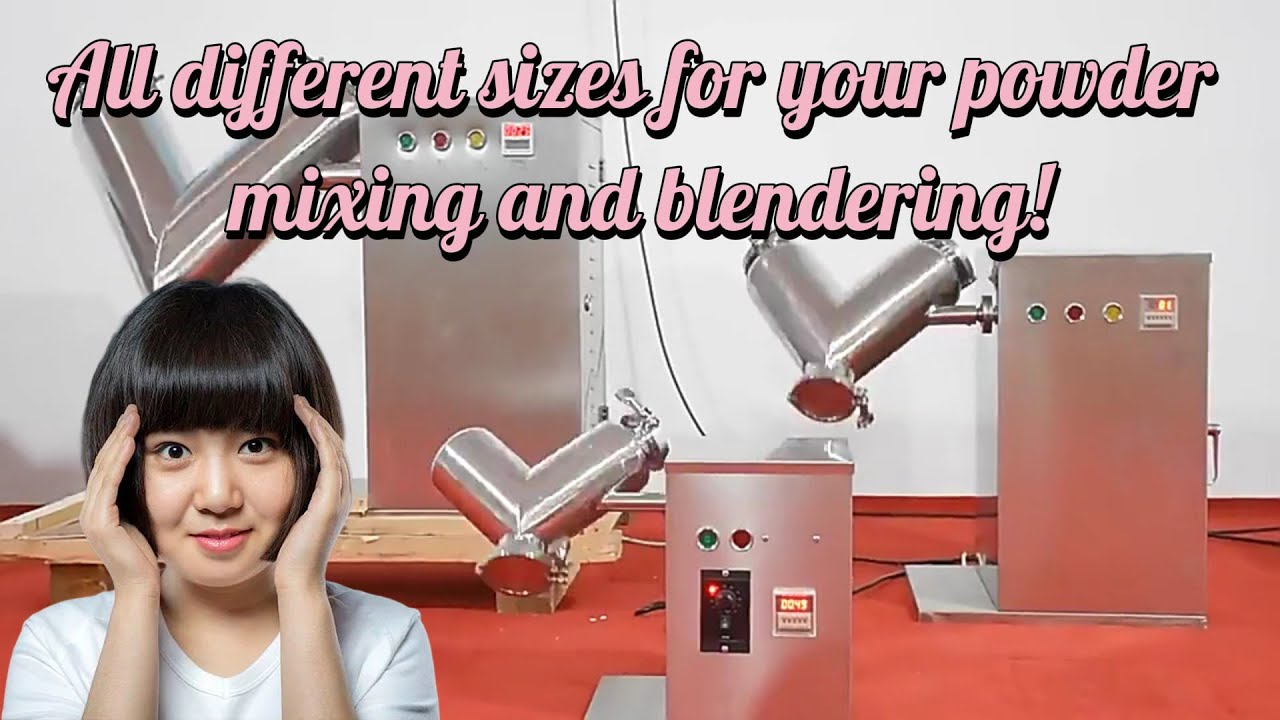 All different sizes for your powder mixing and blendering! - YouTube