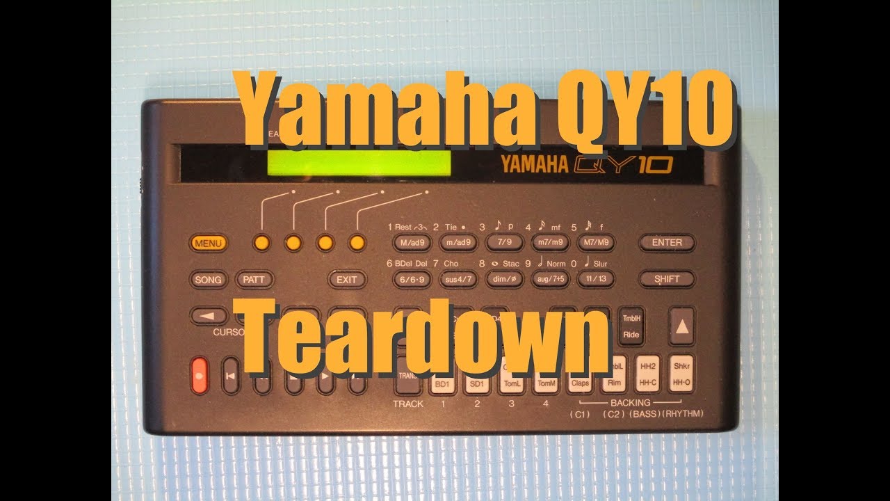 Teardown: A look inside the Yamaha QY10 - YouTube