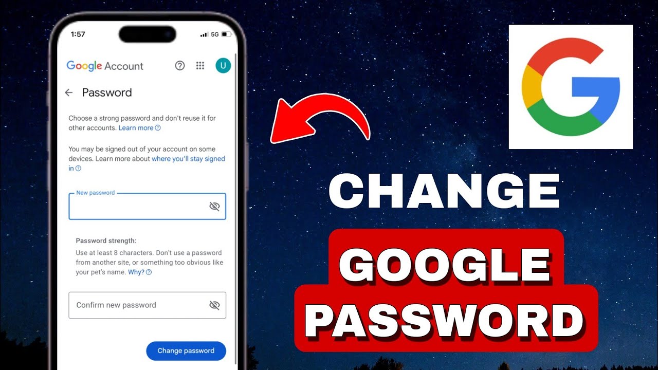 How To Change Google Password (UPDATED METHOD) - YouTube