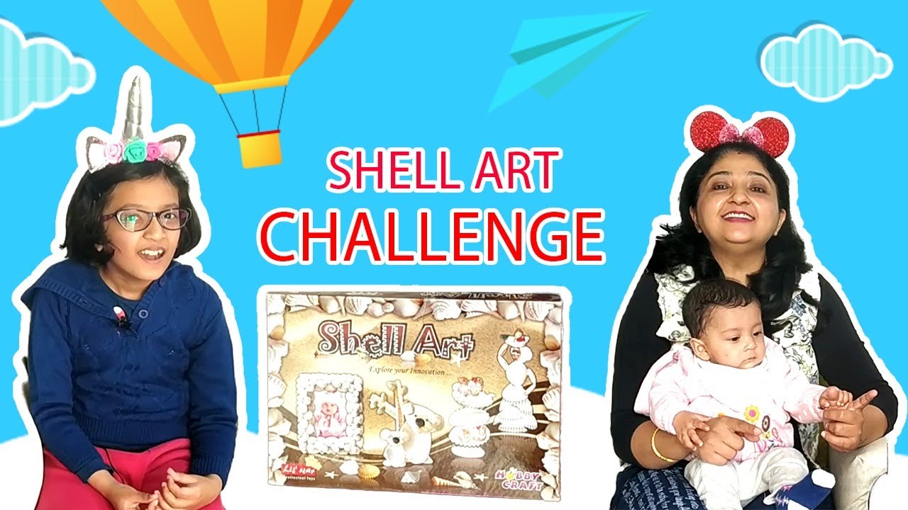Shell Art Challenge || Play at home challenge - YouTube