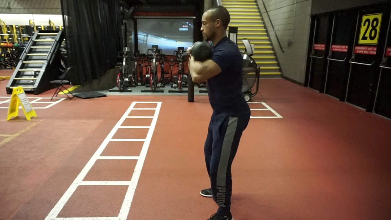 KB front squat - YouTube