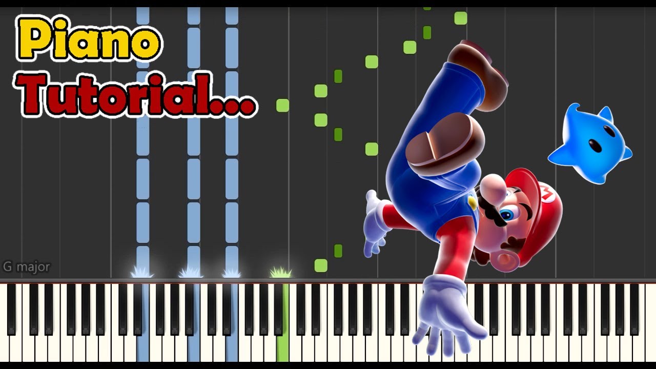 [Piano Tutorial] Super Mario Galaxy - Buoy Base Galaxy - YouTube