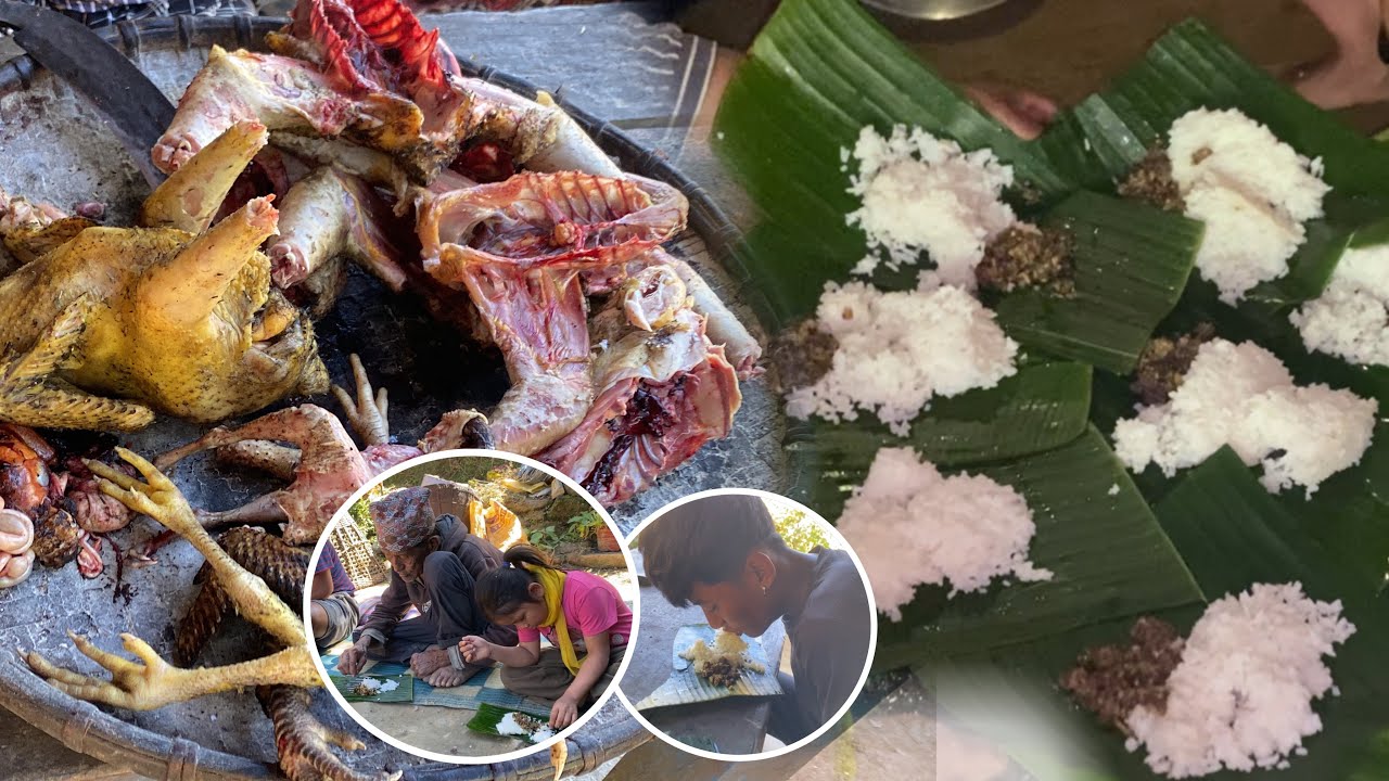 Local Chicken Tite (तिते) And Rice Traditional Recipes @NepaliRuralLife ...