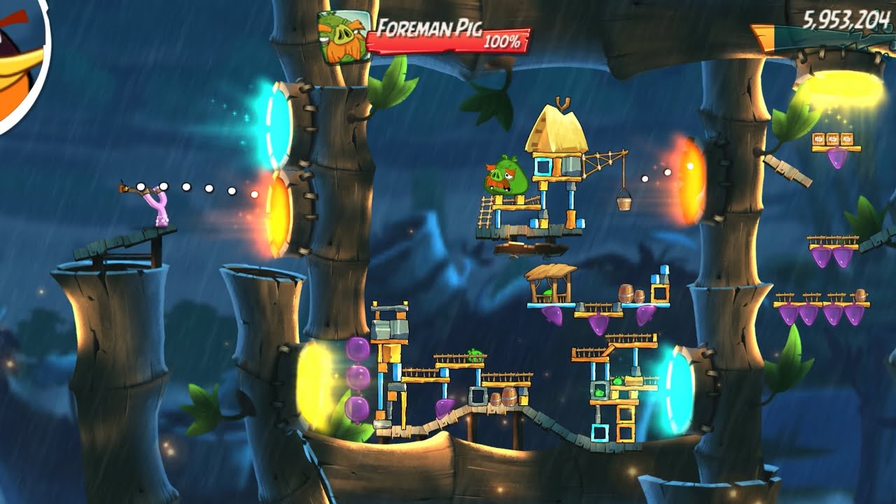 Angry Birds 2 Daily Challenge 3-3-4 Rooms Matilda Mayhem (Foreman Pig ...