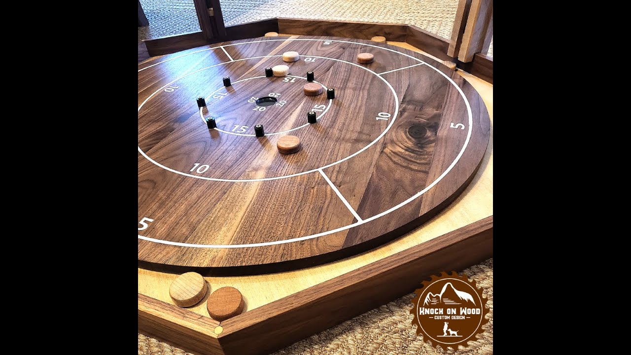 How to make a gorgeous Walnut Crokinole board. - YouTube