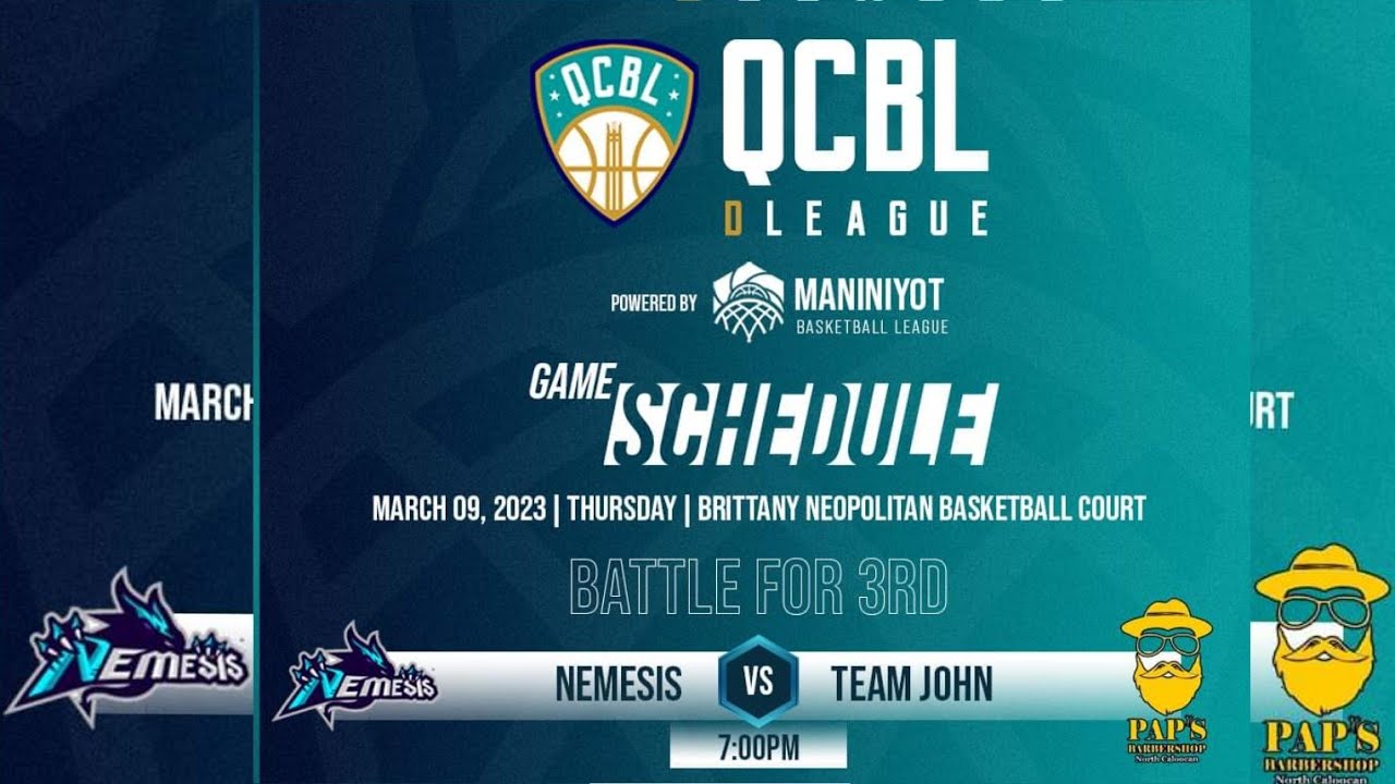 Nemesis vs Pap's Barbeshop North Caloocan // QCBL D-League - Maniniyot ...
