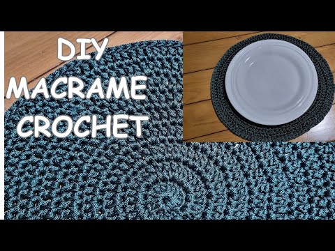 DIY Round Macrame||Tutorial for beginners||DIY Crochet - YouTube