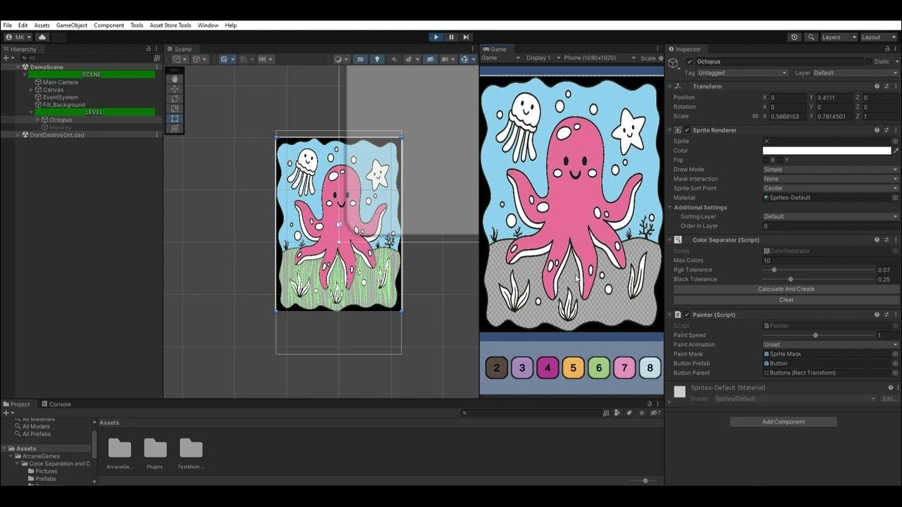 Unity Color Separation and Coloring Algorithm - YouTube