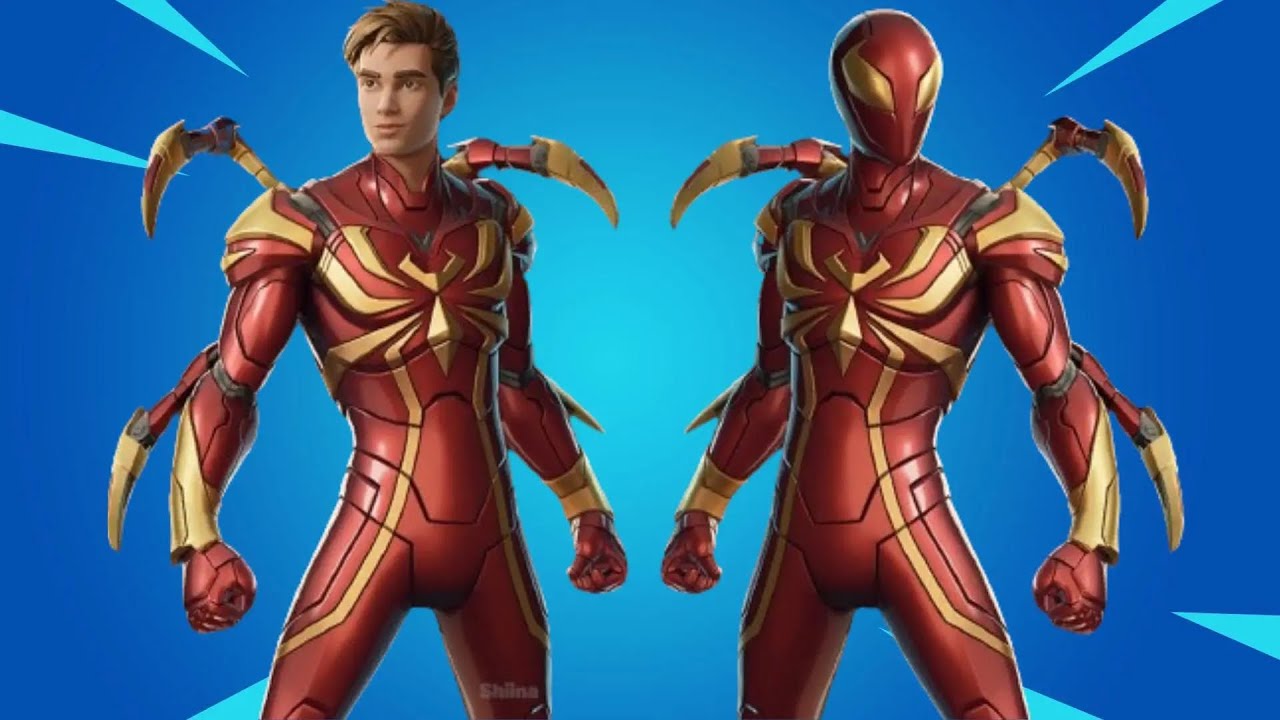 FORTNITE *NEW* IRON SPIDER MASK OFF Gameplay - YouTube