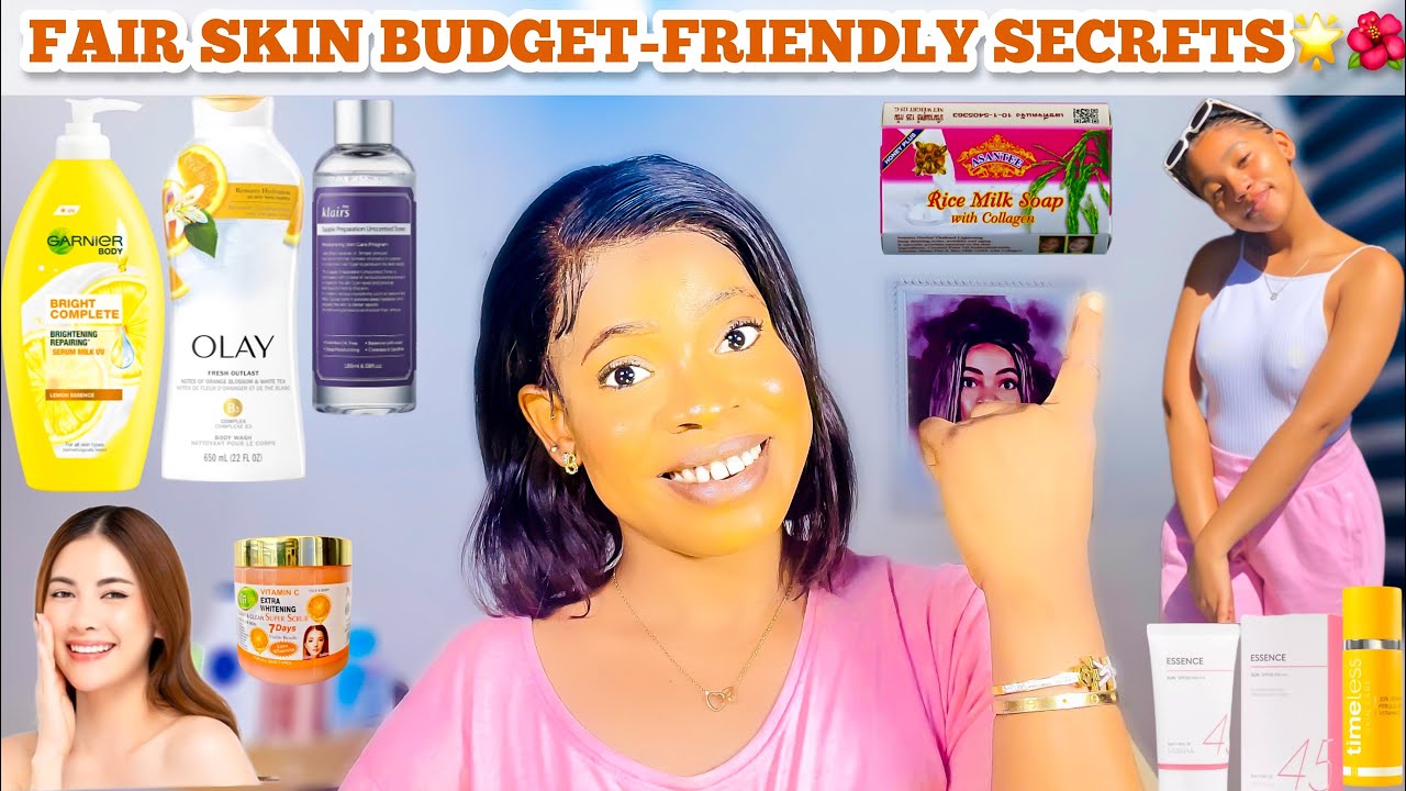 THE COMPLETE FAIR SKIN CARE ROUTINE FOR FACE AND BODY +Cheap but ...