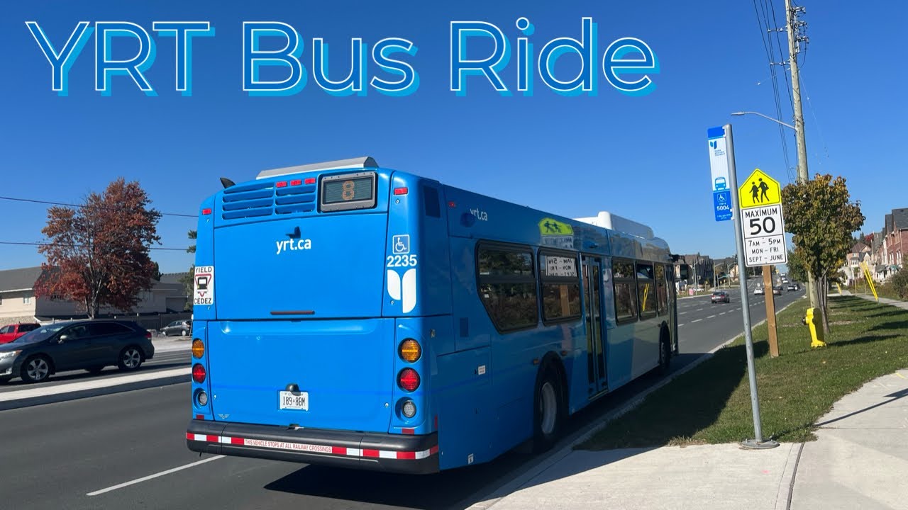 Markham YRT 8 Kennedy Bus Ride - Almost Full Route Northbound 10/18 ...