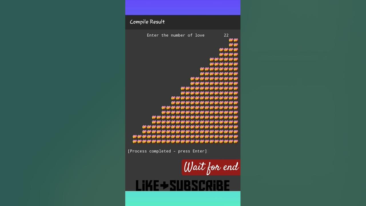 How To Print Love Heart In C Programming Languages Programminglanguage ๐๐๐๐ Youtube