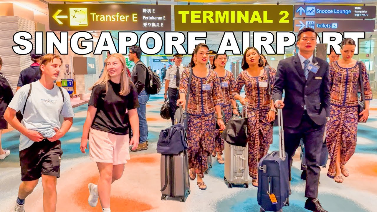 🇸🇬8K - Singapore Airport Terminal 2 | Inside Best Airport In the World ...