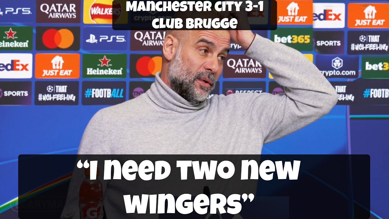 Pep Guardiola ANGRY after POOR performance in 3-1 win vs Club Brugge 😳 ...