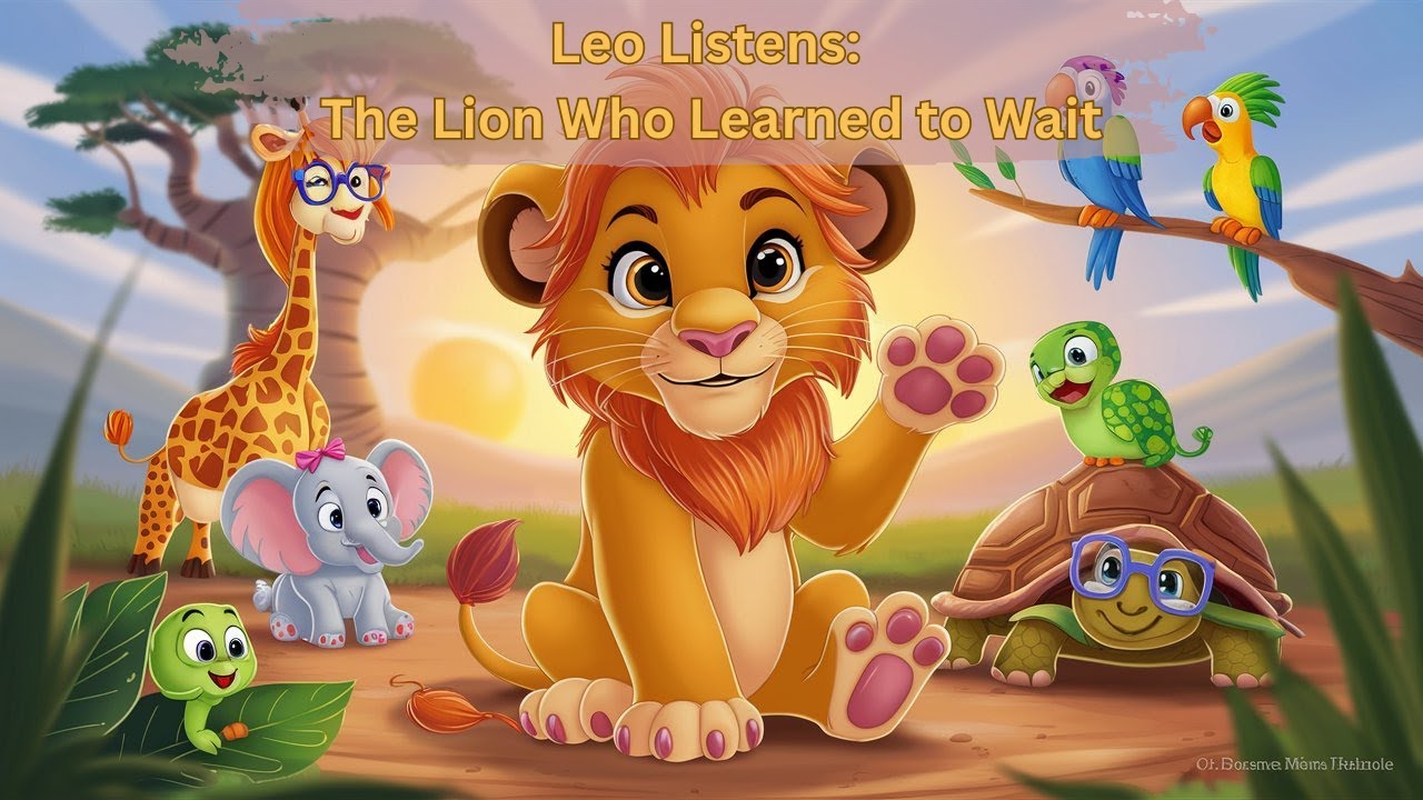 Leo Listens: The Lion Who Learned to Wait. Animated Story for Kids ...