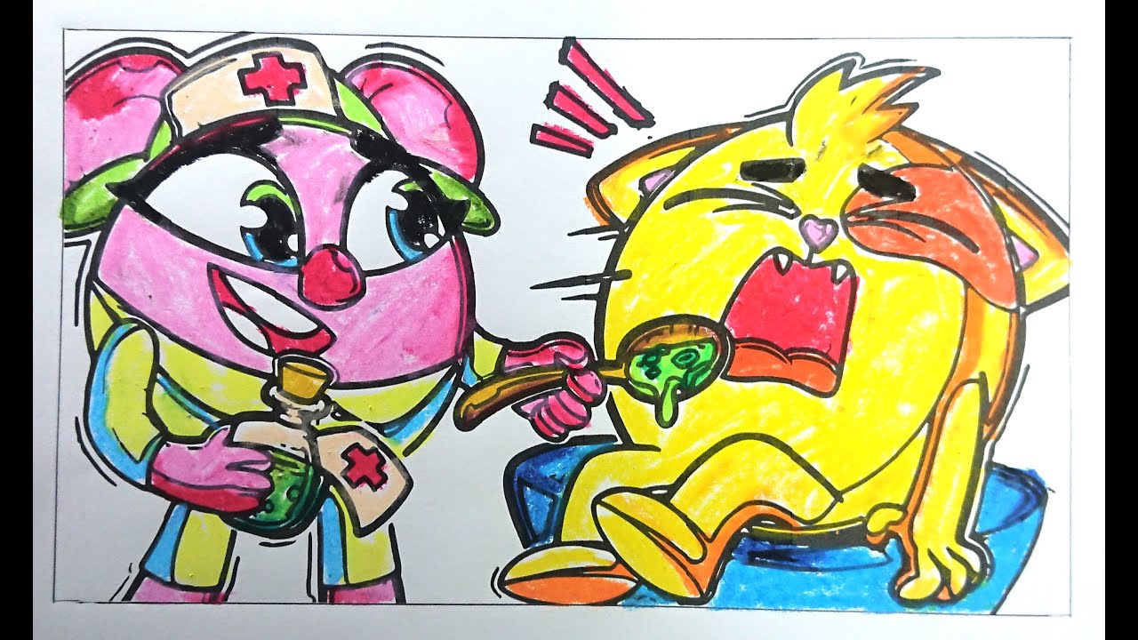 Baby Zoo got hurt, Doctor is here for you | Baby Zoo coloring story ...