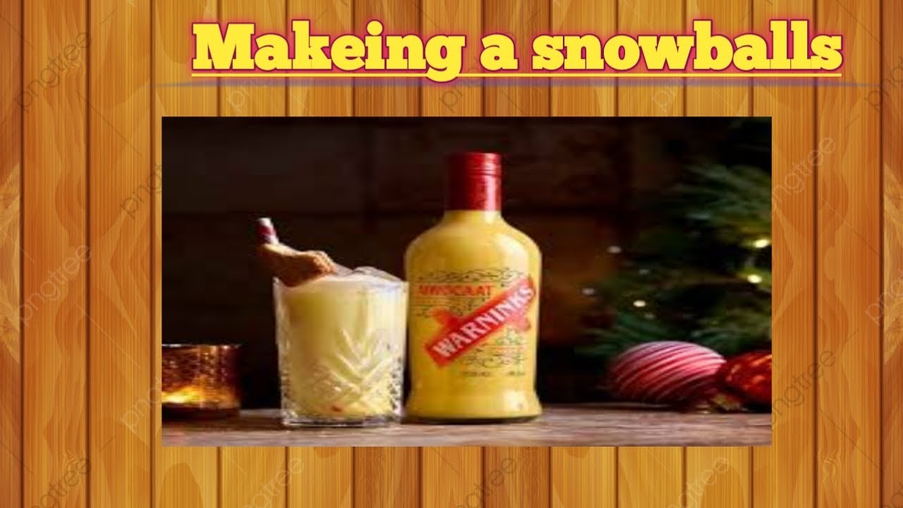 Making Cocktail snowball / advocate/recipe-how to mixing - YouTube