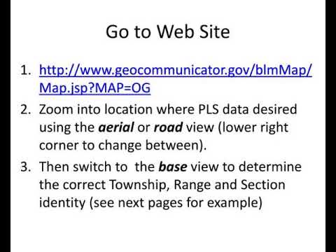how to find township range and section - YouTube