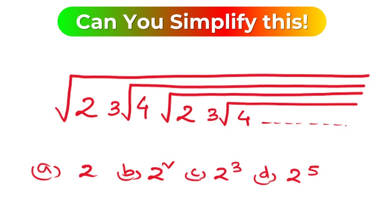 The Ultimate Brain Teaser: Solve This Infinite Challenge! #maths #algebra #mathstricks #exam ...