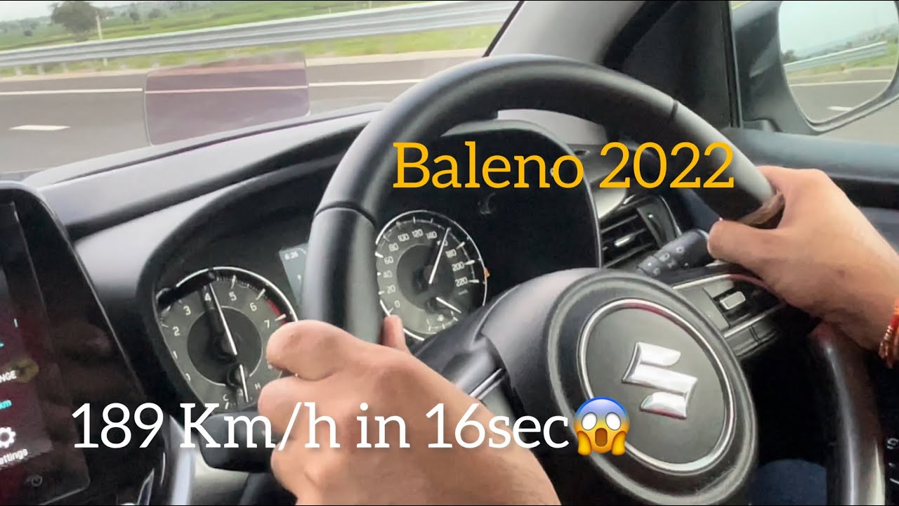 New Baleno 2022 Top Speed Test | ये तो रुकने का नाम ही नहीं लेती 😨# ...
