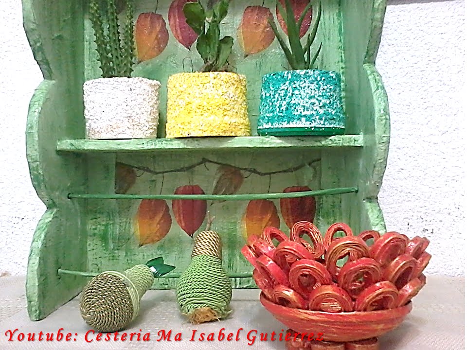 Como hacer una repisa con cartón. DIY. How to make a cardboard shelf ...