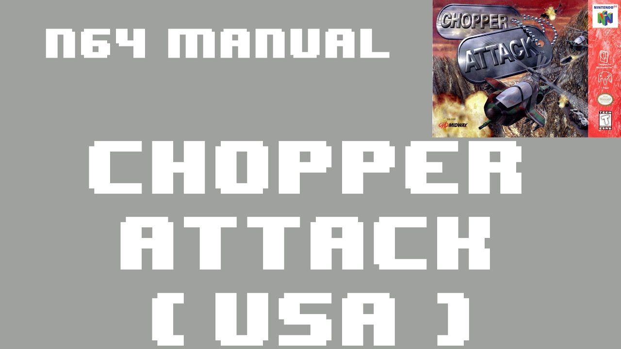 [N64 Manual] Chopper Attack (USA) - Nintendo 64 Game Instructions - YouTube