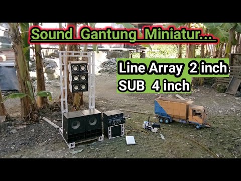 MINIATUR SOUND||sound gantung miniatur pakai speaker 4 inch dan line ...