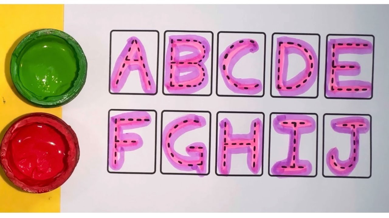 ABCDEFGHIJ learning for 1 and 2 year old babies | (ABCDEFGHIJ for ...