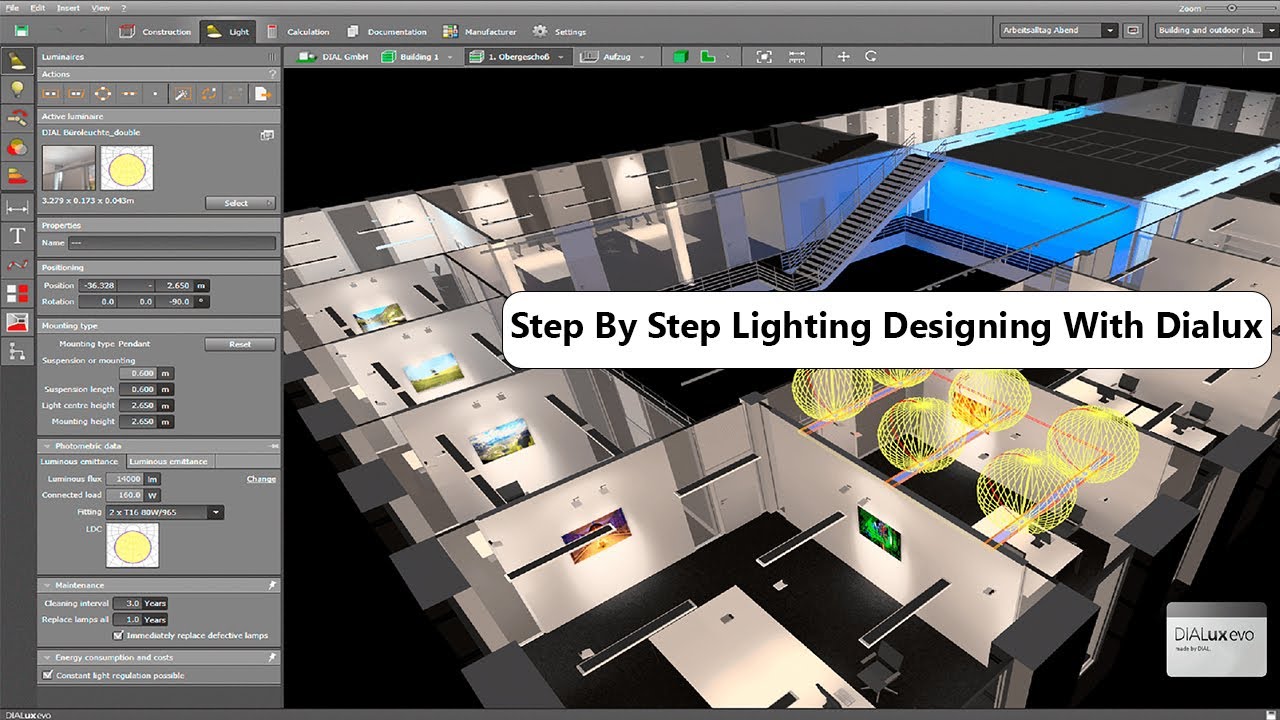 Step By Step Electrical Lighting Designing With Dialux Part - 001 - YouTube