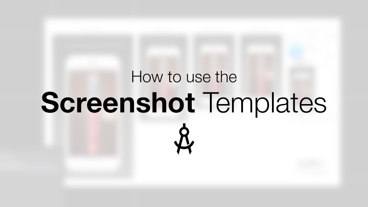 How to use the Screenshot Templates - YouTube